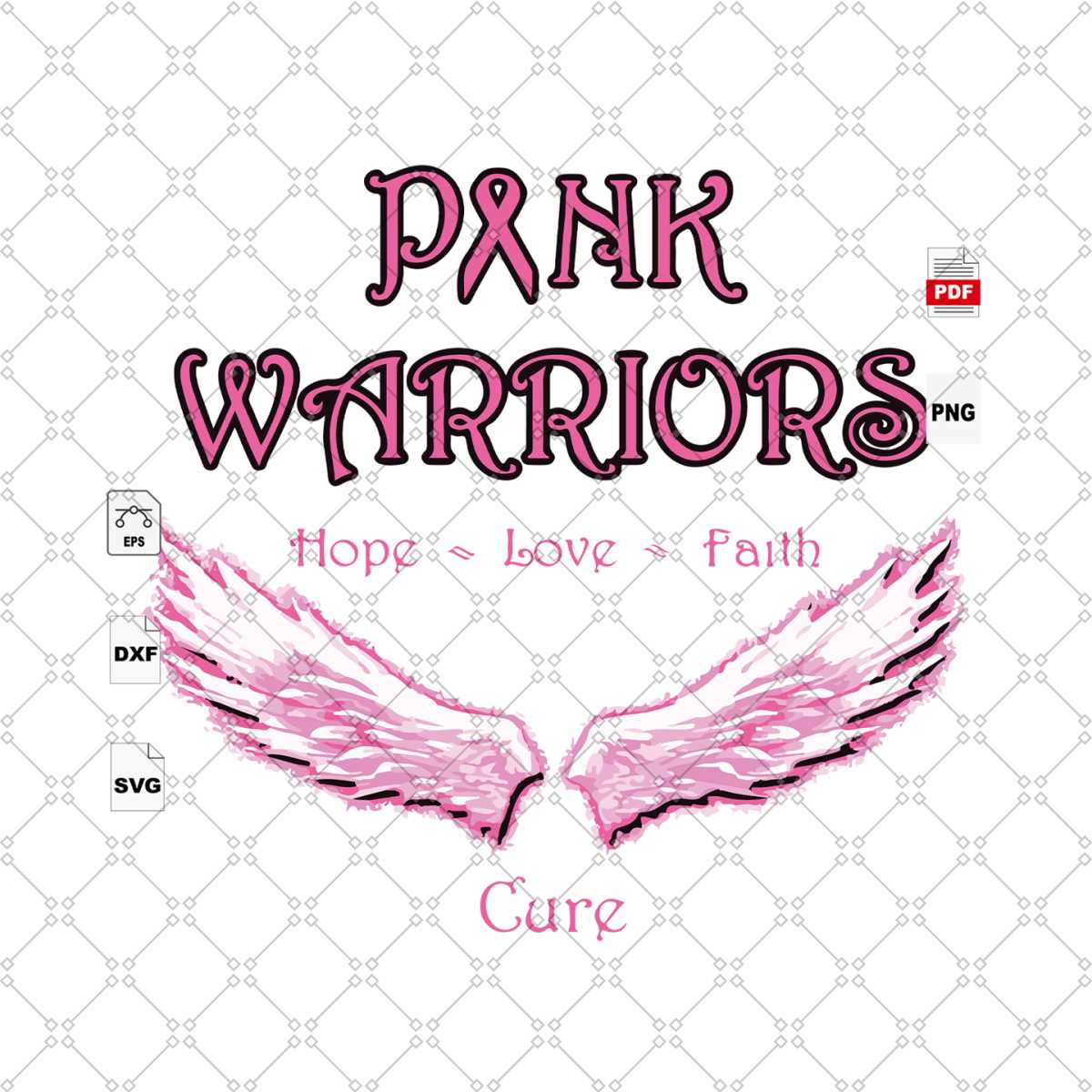 Pink Warrior, Eagle Wings, Breast Cancer Svg, Cancer Awarene | Inspire ...