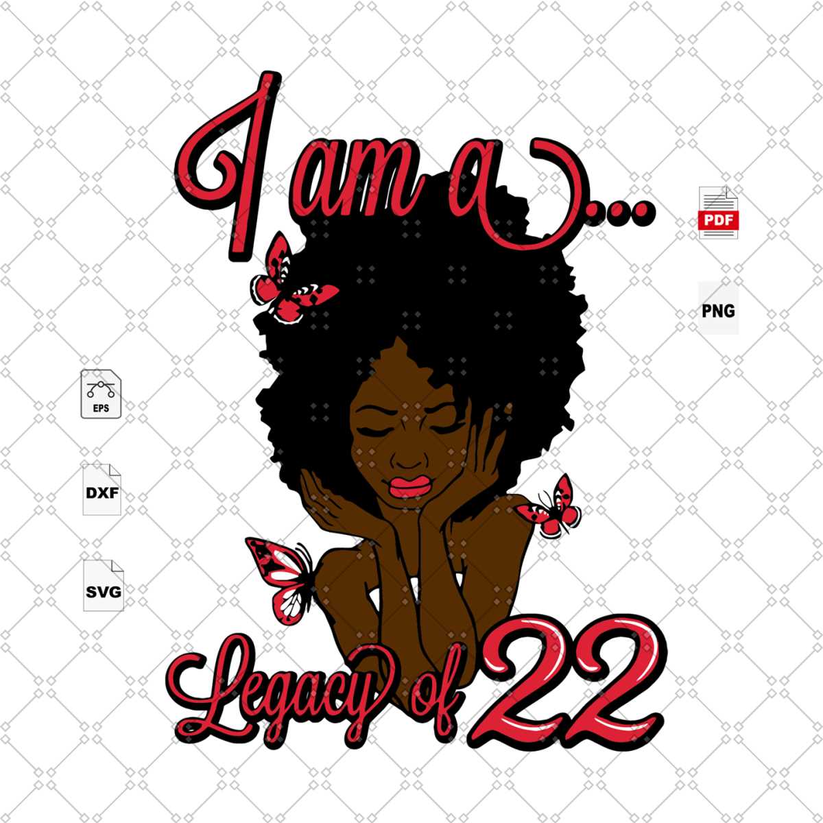 I am a legacy of 22, Delta Sigma Theta Svg, Delta Sigma Thet | Inspire ...