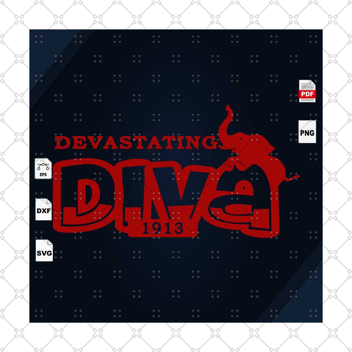 Devastating diva 1913, Delta Sigma Theta Svg, Delta Sigma Th | Inspire ...