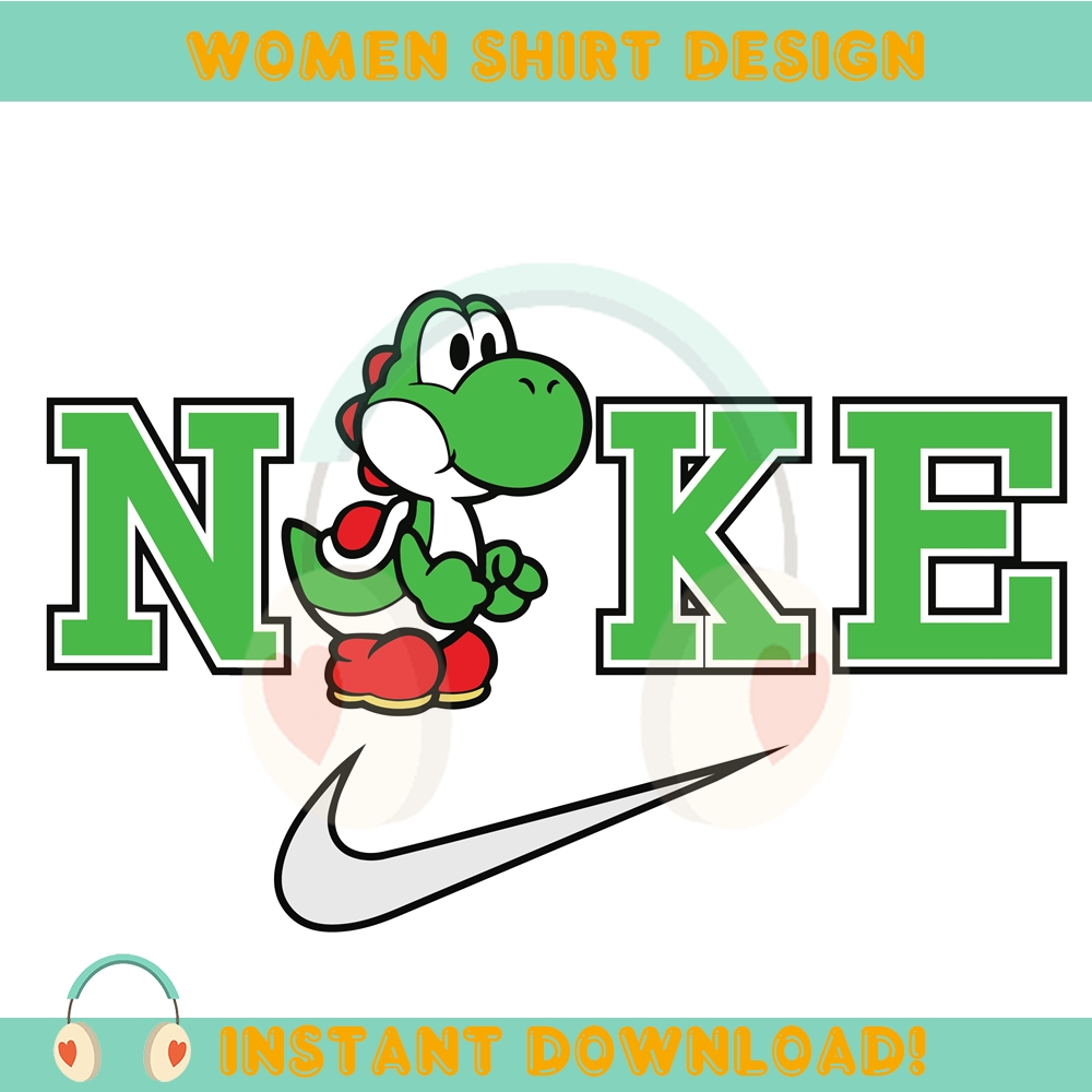Super Mario Yoshi svg, cute cartoon Dxf, EPS,PNG Clipart, Tr | Inspire ...