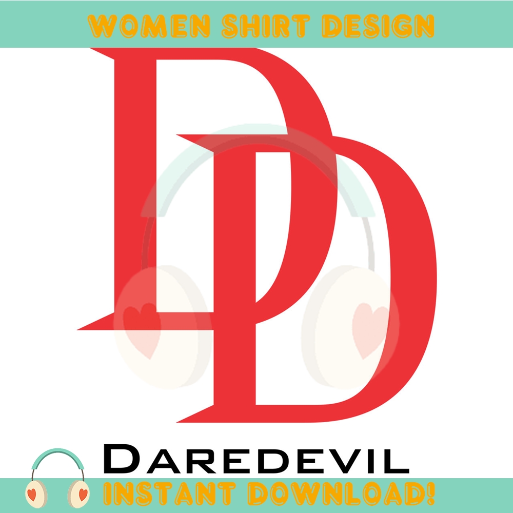 Avengers Superhero Daredevil Logo SVG | Inspire Uplift