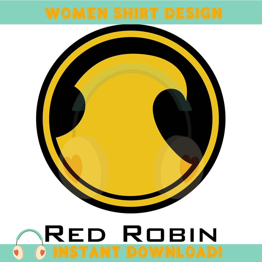Avengers Superheroes Red Robin Logo SVG | Inspire Uplift