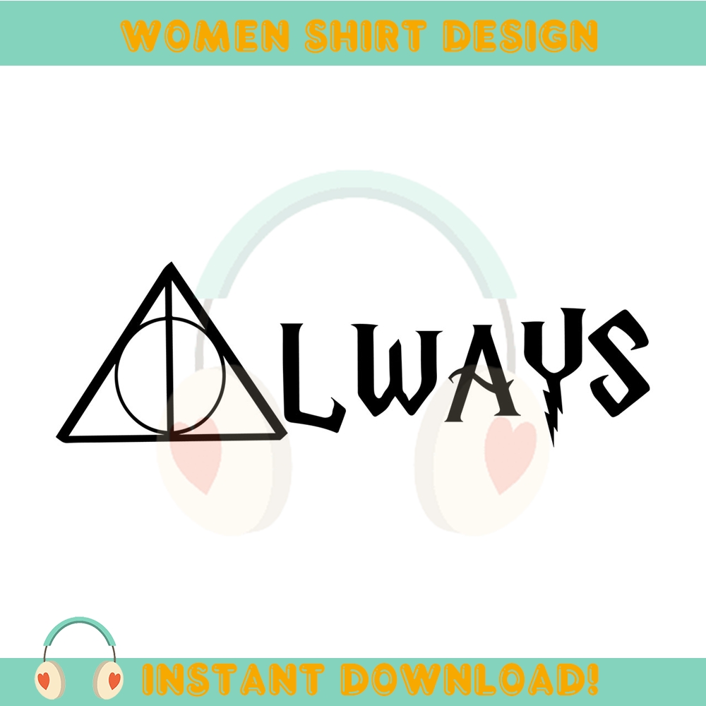 Always Harry Potter The Deathly Hallows Symbol SVG | Inspire Uplift