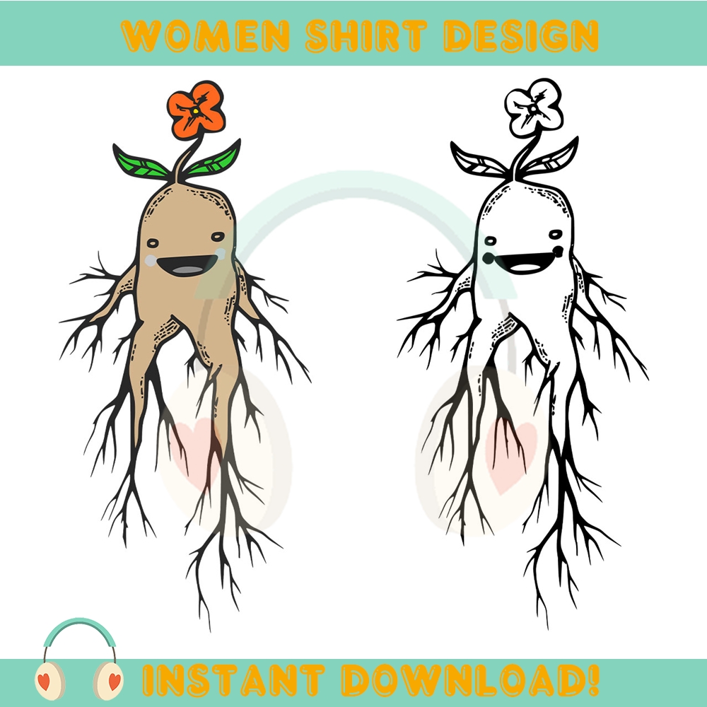 Harry Potter Smiley Mandrake Roots SVG | Inspire Uplift
