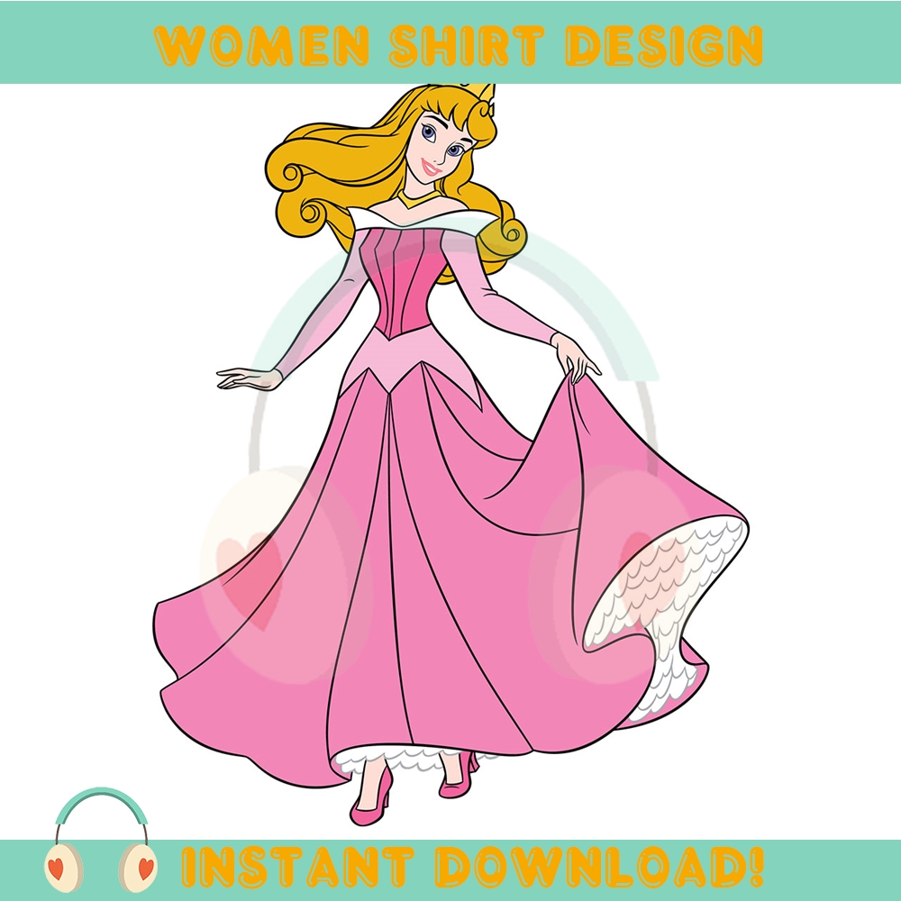 Beautiful Princess Aurora Disney Sleeping Beauty SVG Clipart | Inspire ...