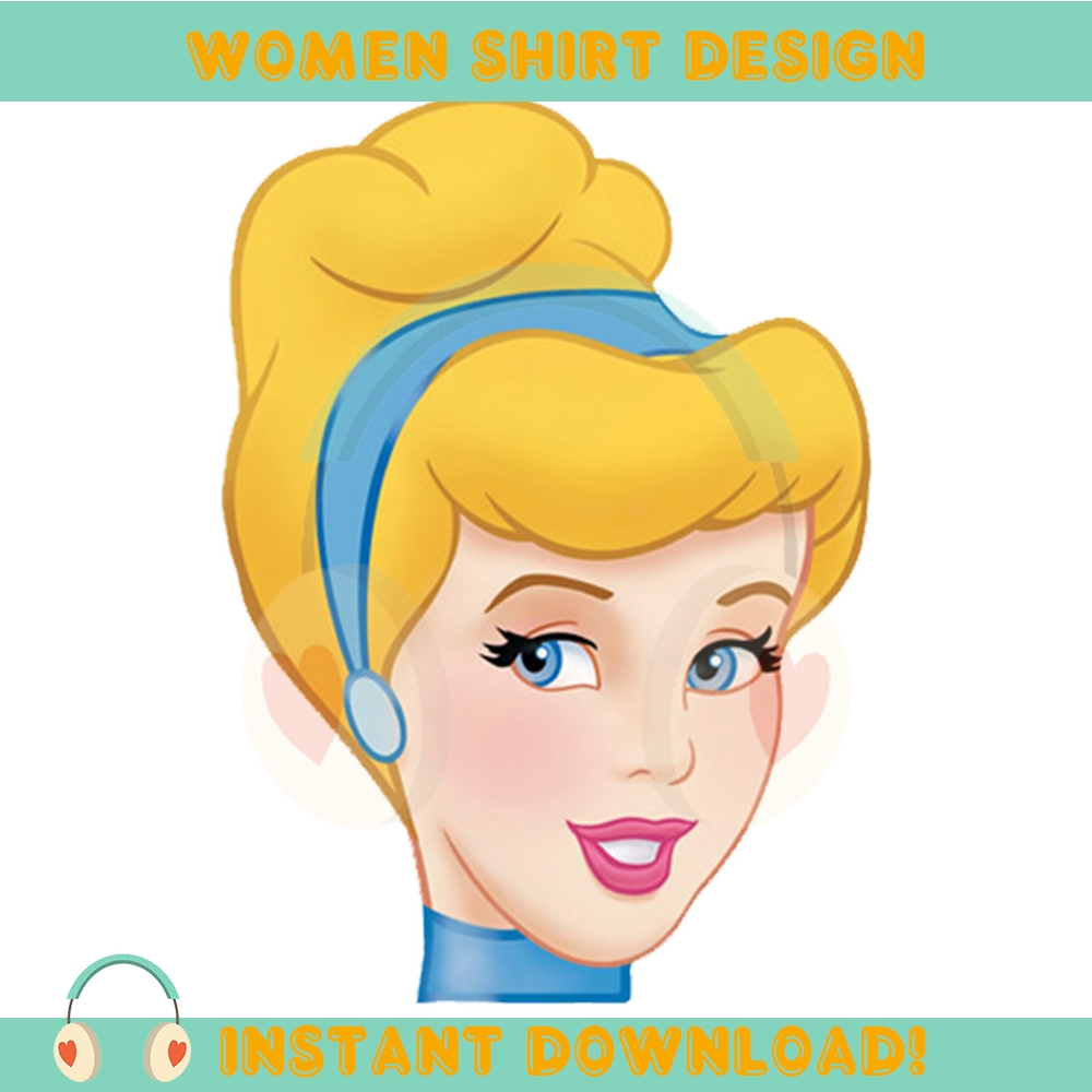 Disney Cartoon Princess Cinderella Head PNG Clipart | Inspire Uplift