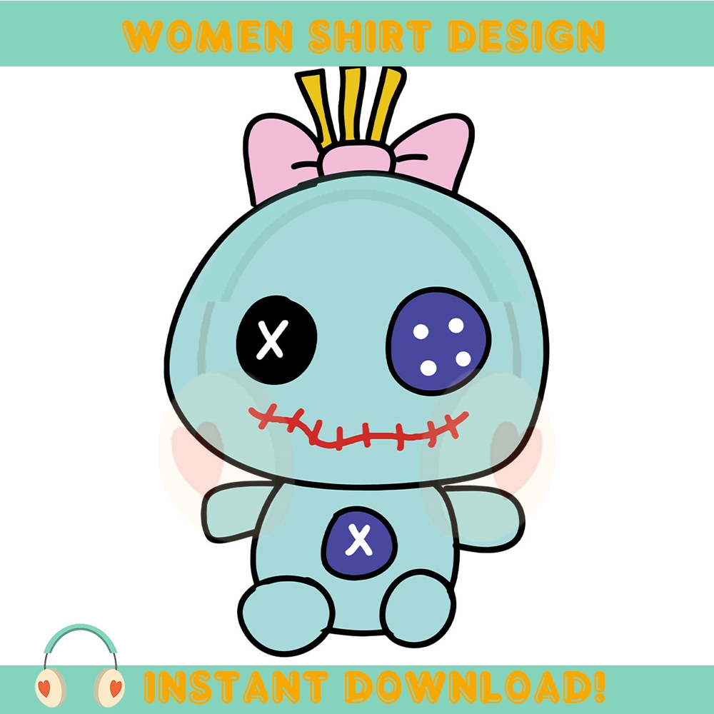 Disney Lilo & Stitch Doll Scrump Vector SVG | Inspire Uplift