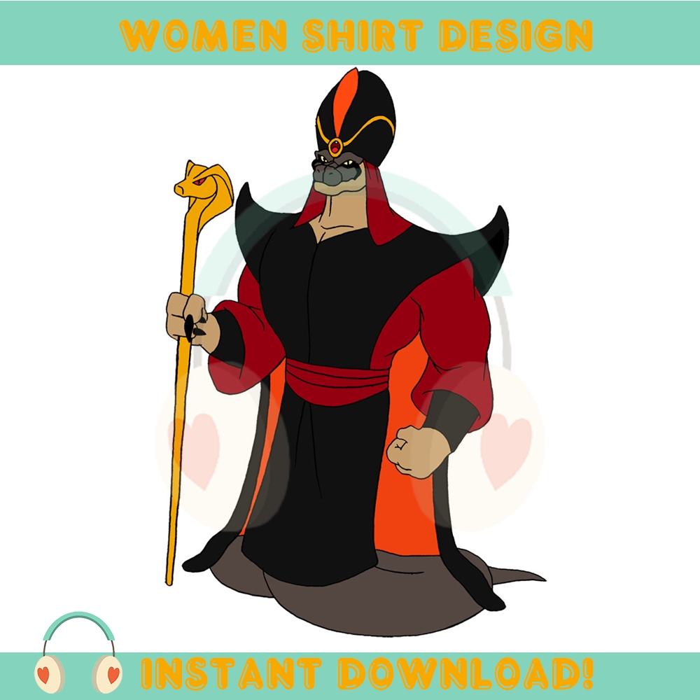 Sorcerer Jafar Cobra Form Disney Aladdin Villain PNG | Inspire Uplift