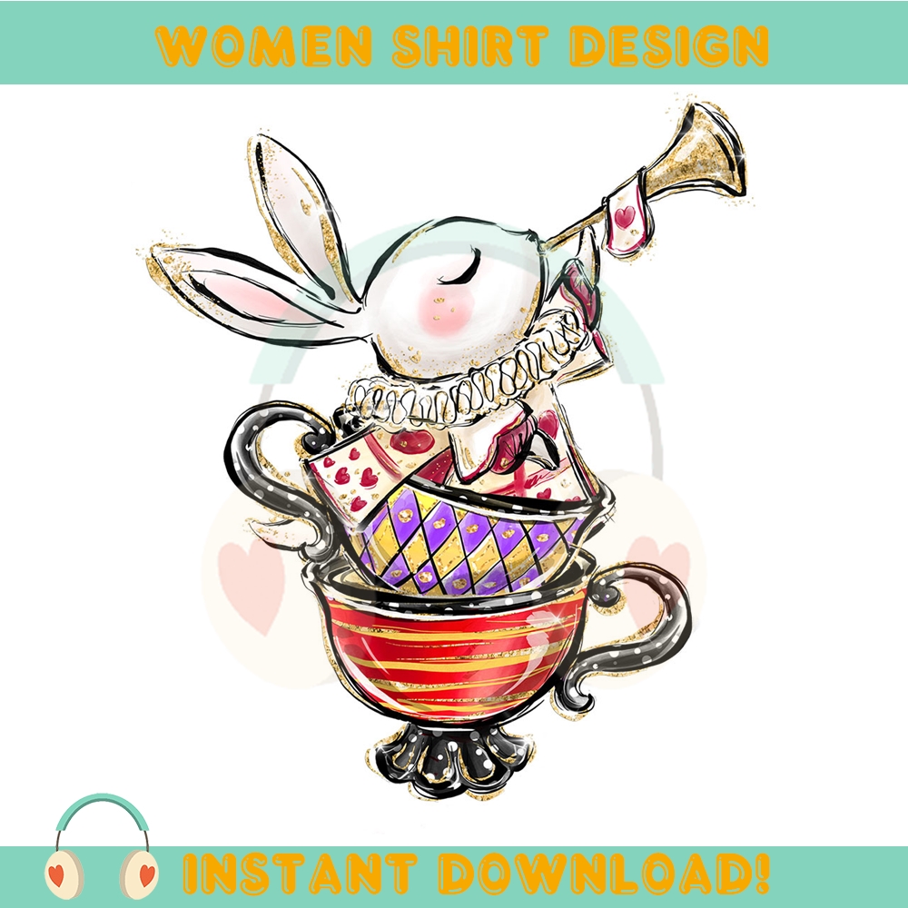 Queen Of Heart White Rabbit Alice In Wonderland Tea Party Cu | Inspire ...