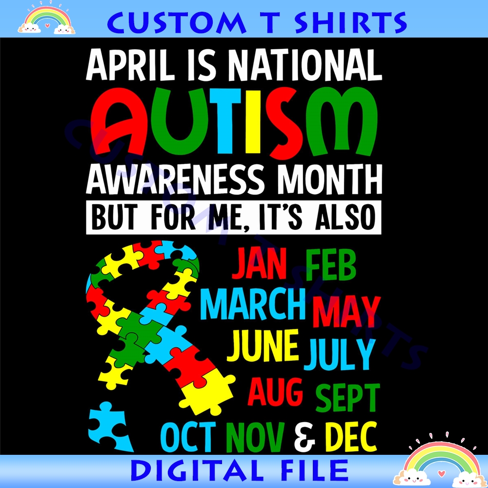 April Is National Autism Awareness Month PNG | Inspire Uplift