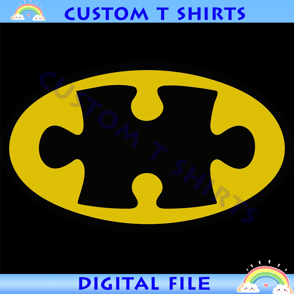 Autism Black And Yellow Puzzle Piece PNG | Inspire Uplift