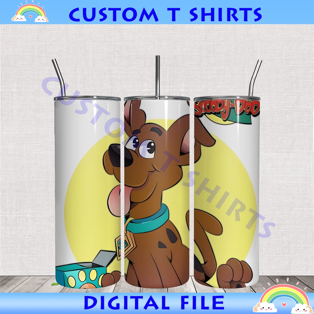 Happy Scooby Doo Tumbler Sublimation PNG | Inspire Uplift