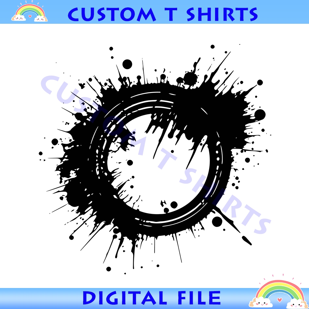 SPLATTER CIRCLE SVG, Splatter Circle Clipart, Splatter Circl | Inspire ...