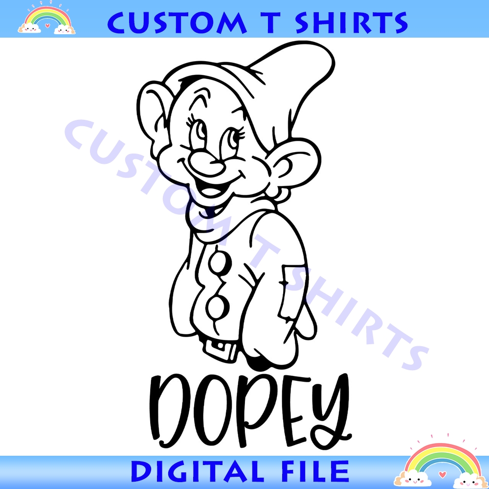 Dopey The Snow White & 7 Dwarfs SVG | Inspire Uplift