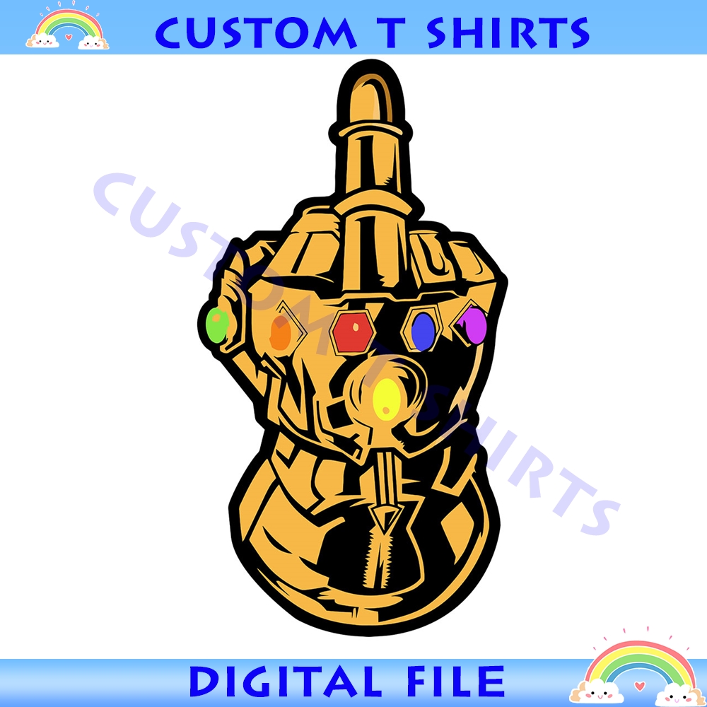 Avengers Middle Finger Infinity Gauntlet SVG | Inspire Uplift