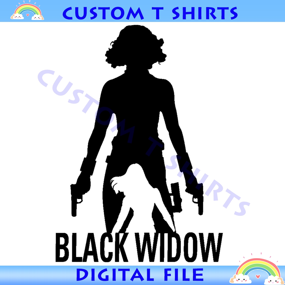 Marvel Avengers Superheroines Black Widow SVG Silhouette Cri | Inspire ...