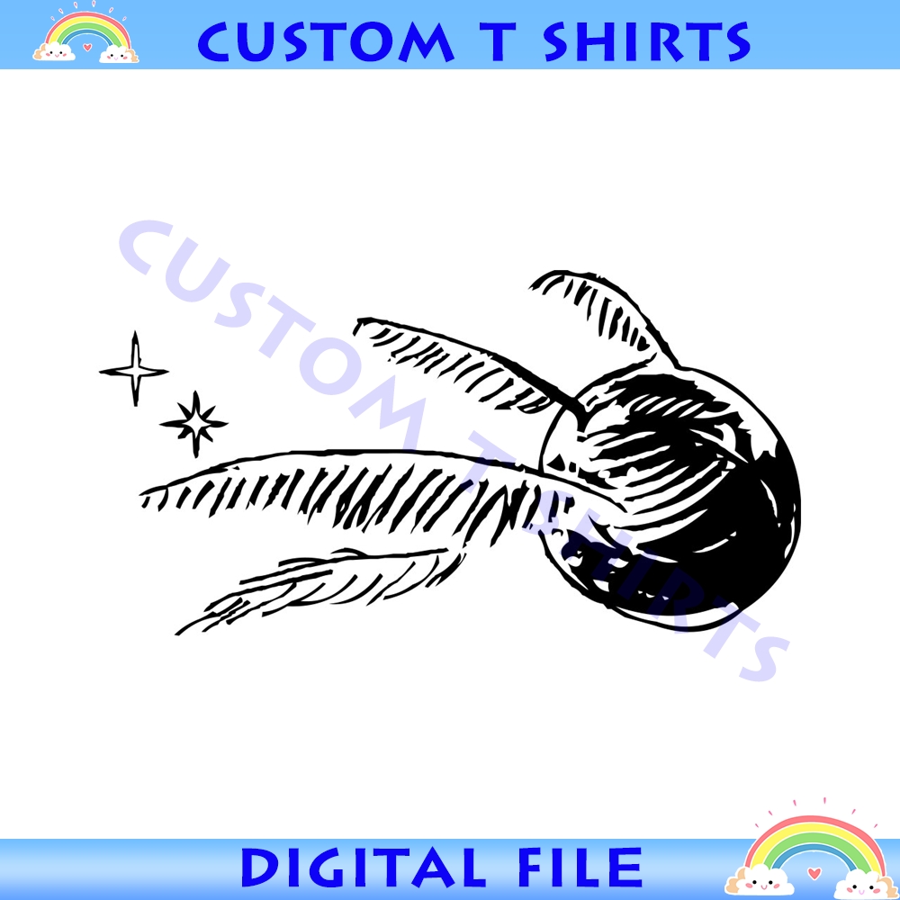 Harry Potter Golden Snitch The Magic Ball SVG Vector | Inspire Uplift