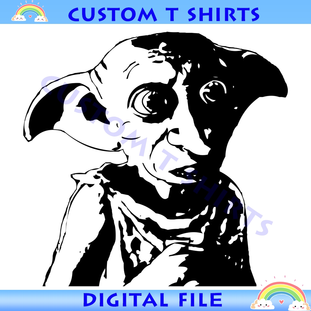 Dobby The House Elf Harry Potter Movie SVG Silhouette Vector | Inspire ...