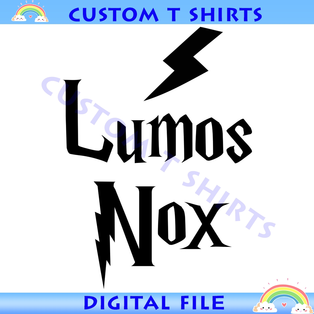 Harry Potter Lumos Nox Lightning Bolt Logo SVG Vector Files | Inspire ...