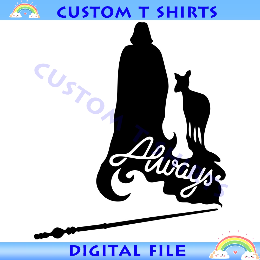 Professor Severus Snape Deer Always Harry Potter Movie SVG | Inspire Uplift