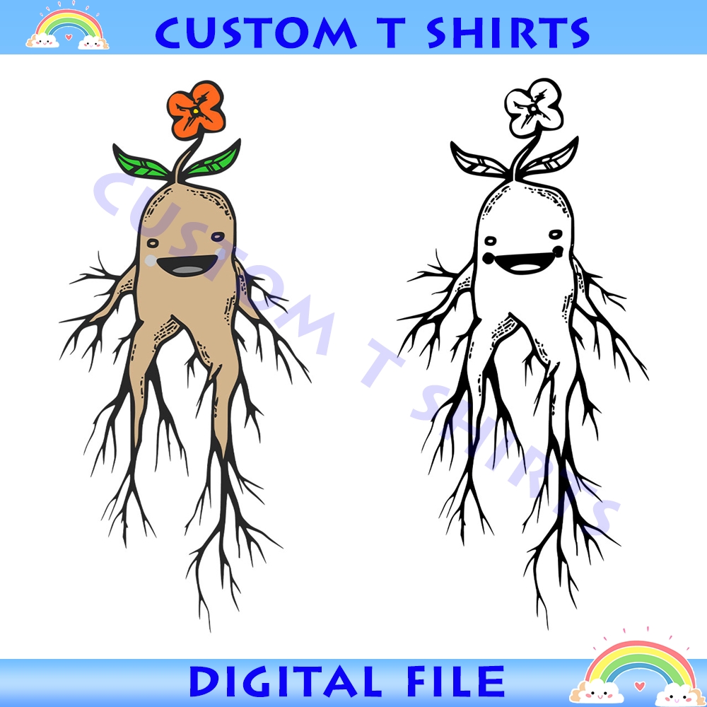 Harry Potter Smiley Mandrake Roots SVG | Inspire Uplift