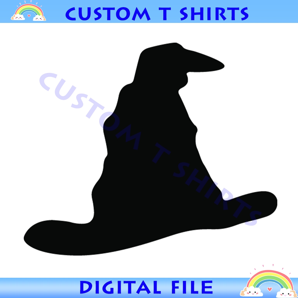 Harry Potter Black Sorting Witch Hat SVG Vector | Inspire Uplift