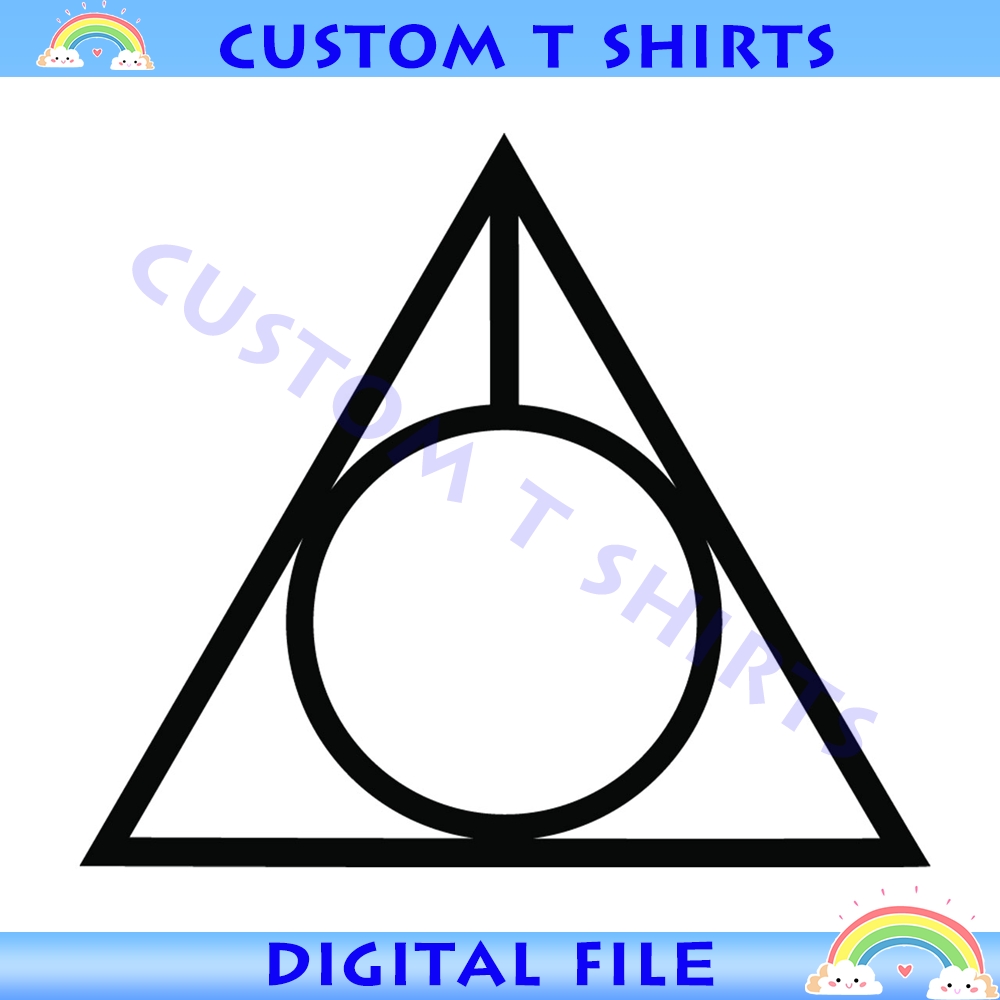 Deathly Hallows Symbol Harry Potter SVG Vector | Inspire Uplift