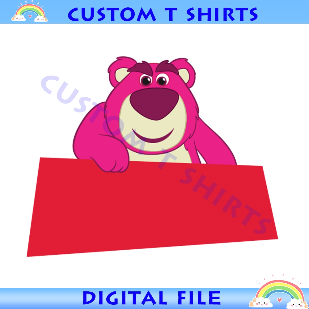 Lotso Bear Disney Pixar Toy Story SVG Digital File | Inspire Uplift