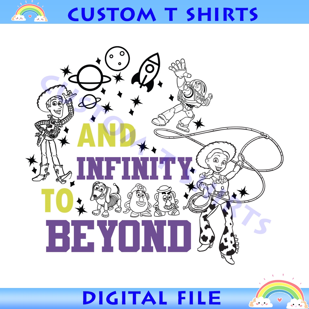 To Infinity And Beyond Coloring Toy Story Cartoon Characters | Inspire ...
