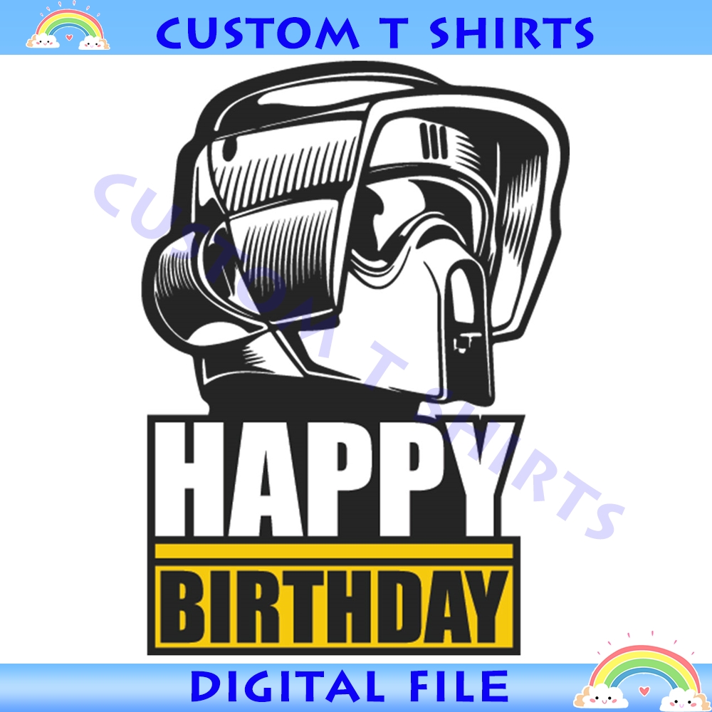 Star Wars Happy Birthday Stormtrooper Army SVG | Inspire Uplift