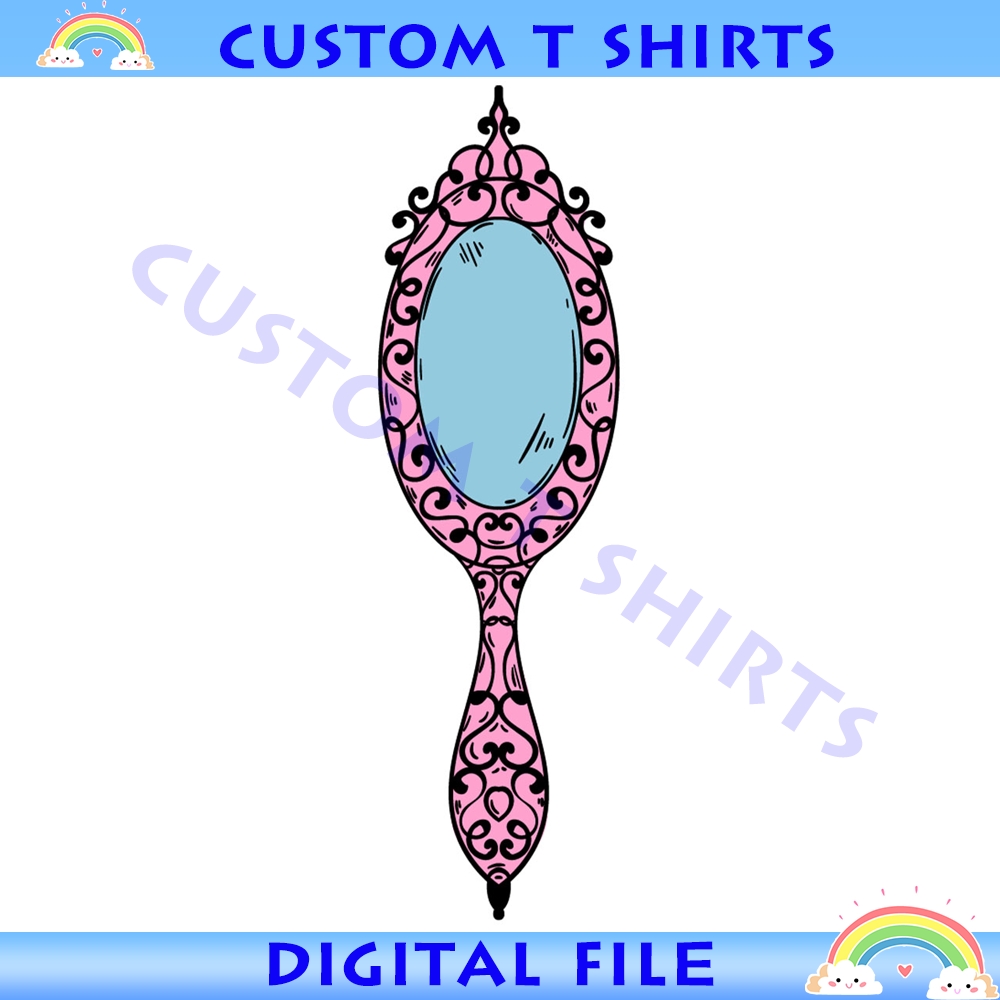 Disney Princess Hand Mirror Cinderella Vector SVG | Inspire Uplift