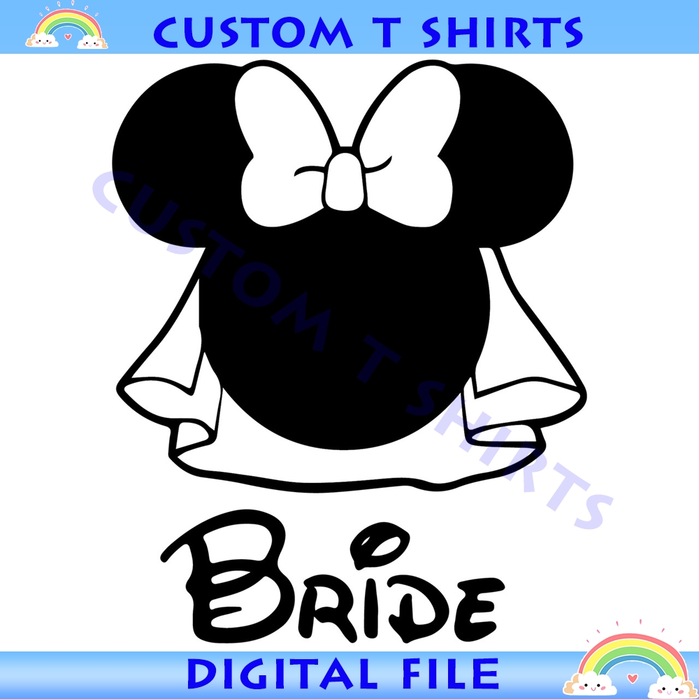 Disney Bride Minnie Mouse Mickey Wedding SVG | Inspire Uplift