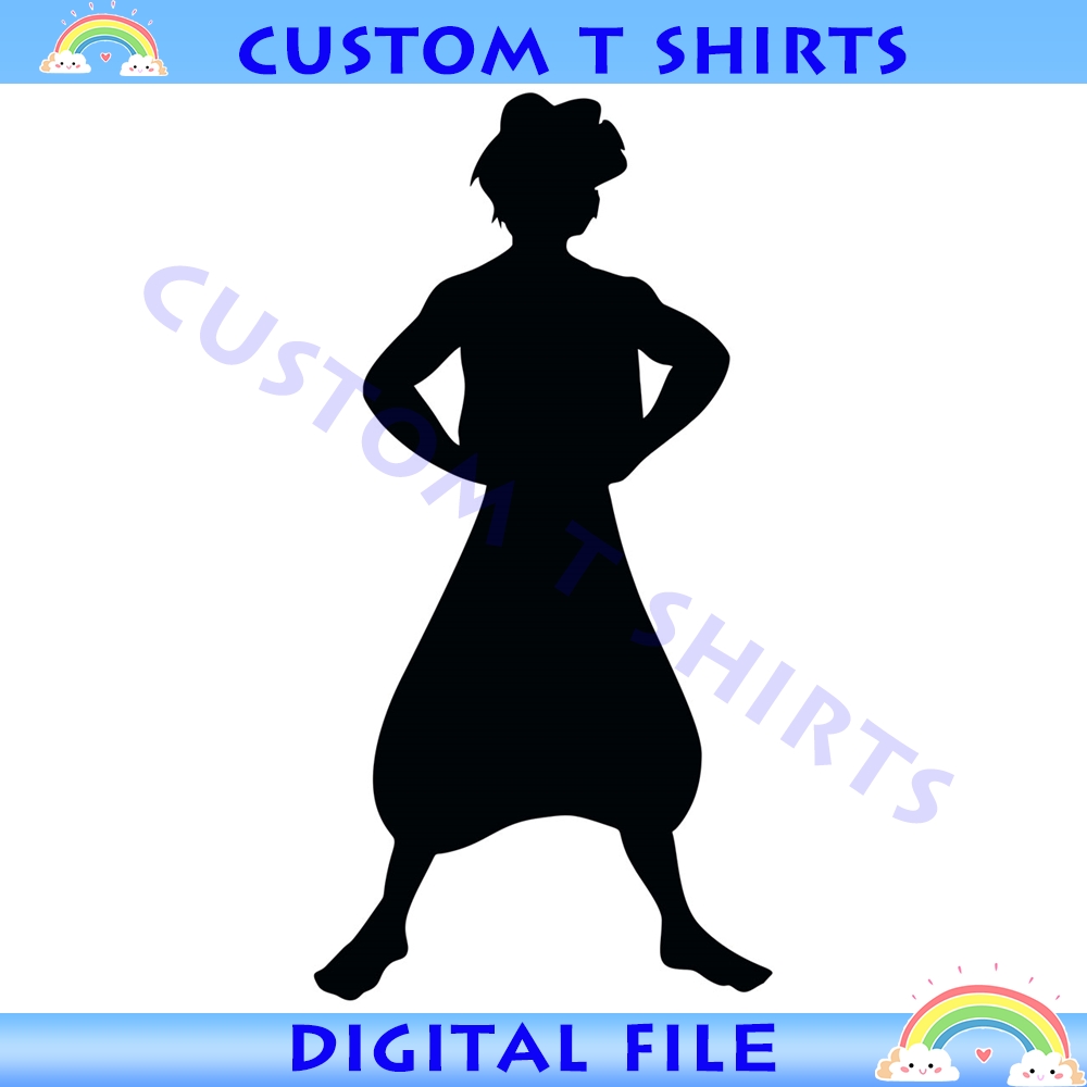 Disney Aladdin and The Magic Lamp Silhouette SVG | Inspire Uplift