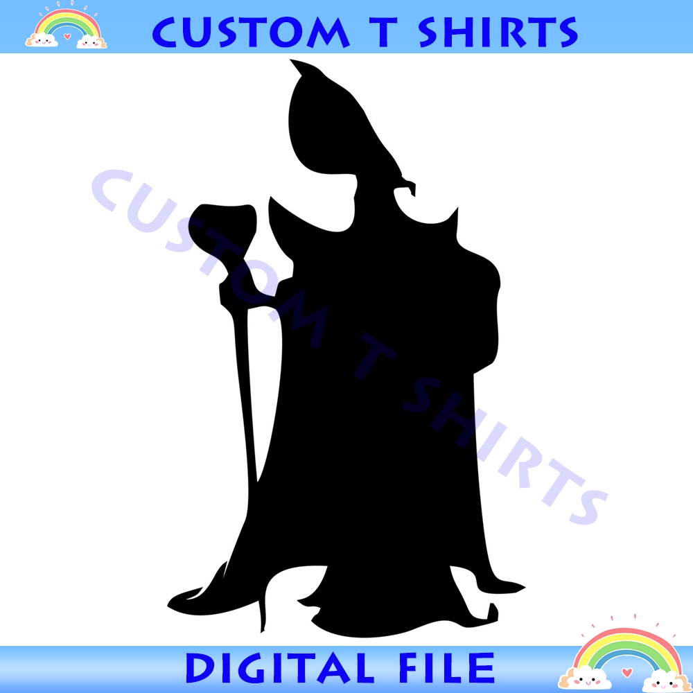 Disney Aladdin Cartoon Jafar Silhouette SVG | Inspire Uplift