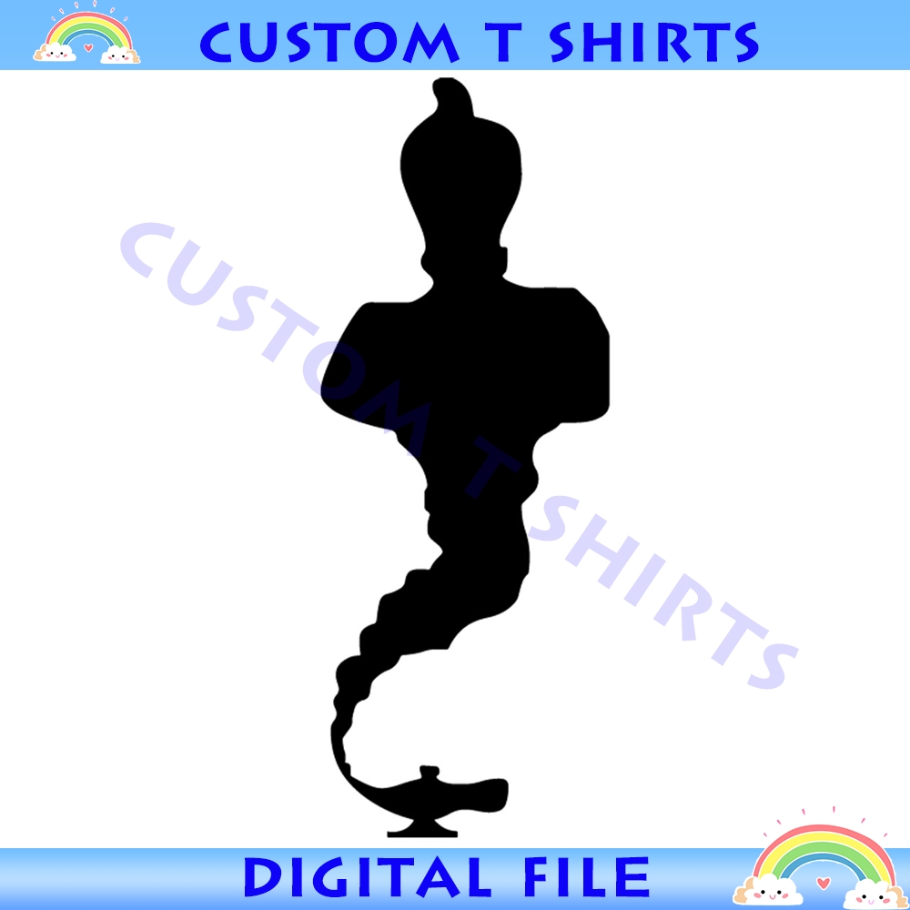 Genie The Magic Lamp Jinn Disney Cartoon Aladdin SVG | Inspire Uplift