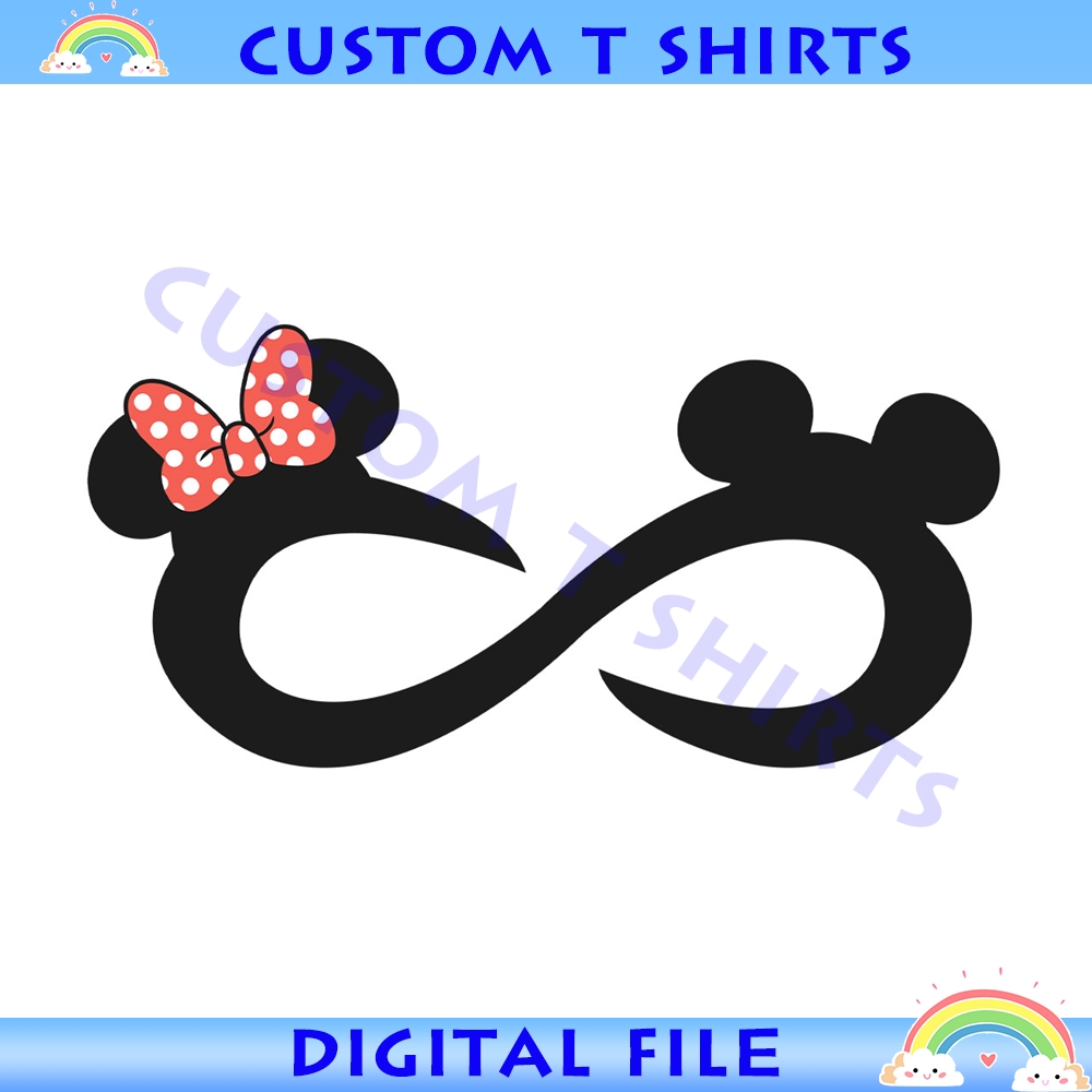 Disney Infinity Symbol Mickey Minnie Mouse Clipart SVG - Inspire Uplift
