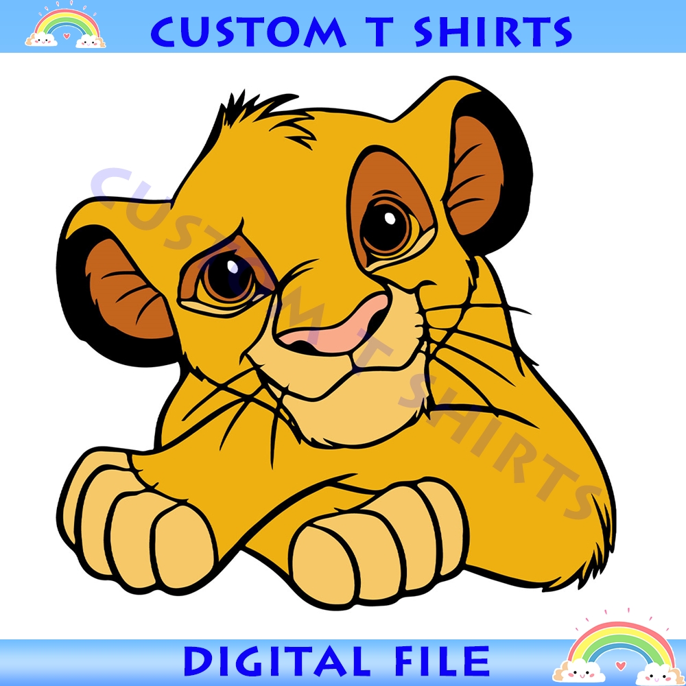 Cartoon Lion Cub The Lion King Simba Clipart SVG | Inspire Uplift