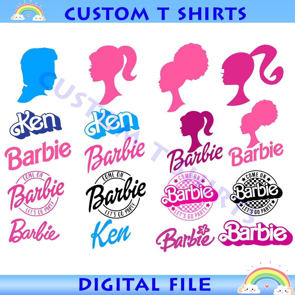 Barbie Doll svg, Barbie 19 Svg Bundle, Doll Svg, Barbie head | Inspire ...