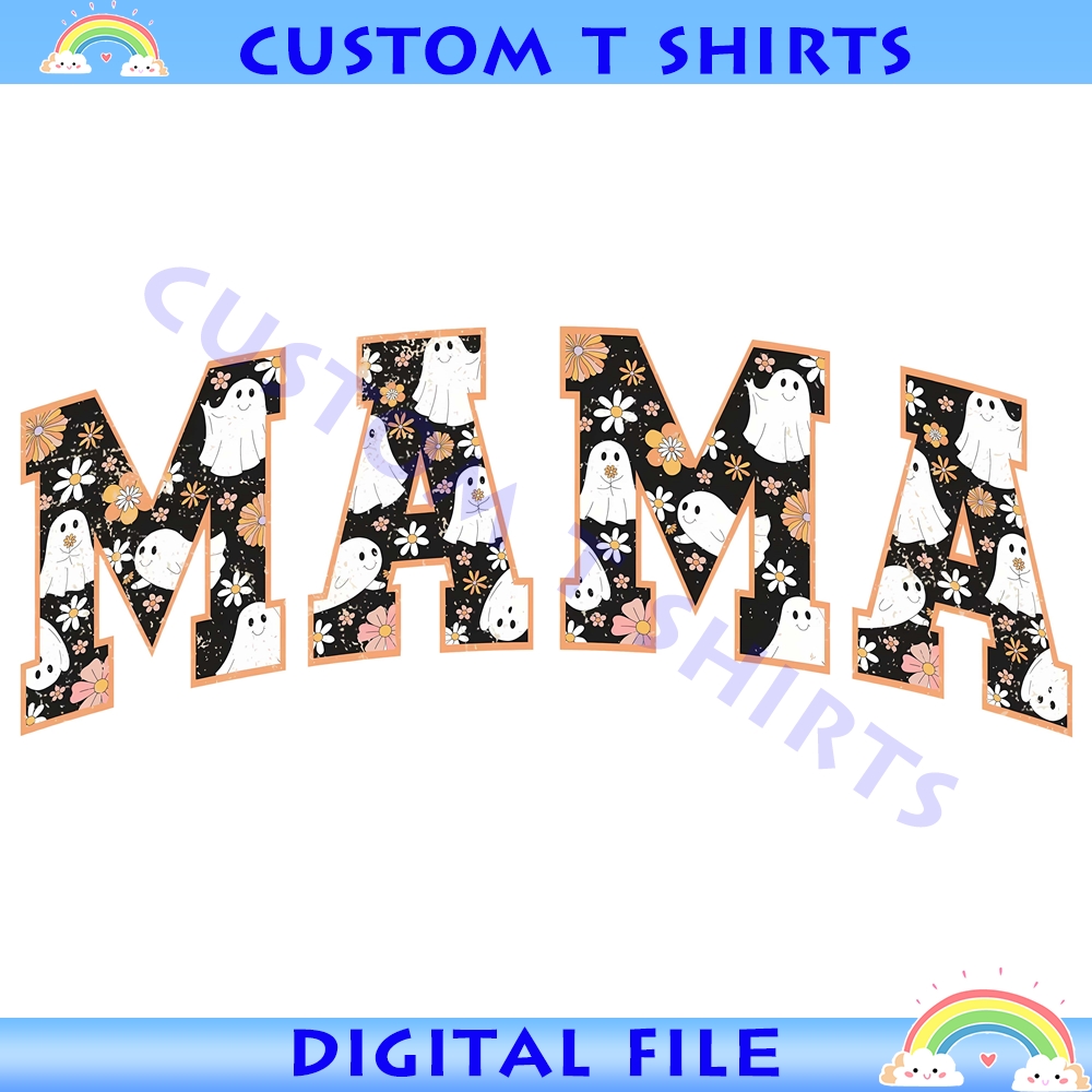 Mama Ghost Holloween PNG | Inspire Uplift