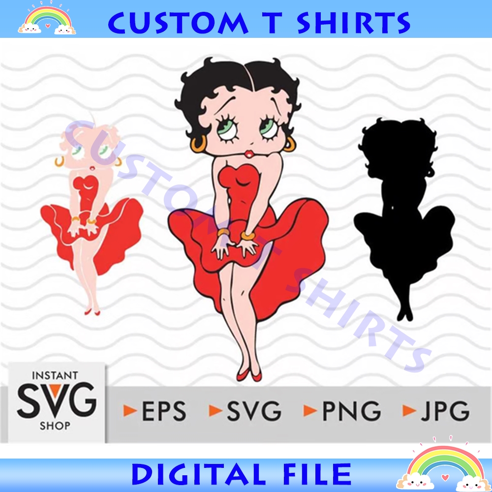Betty Boop SVG, Easy Cut, Layered By Color, Betty Boop Png, | Inspire ...