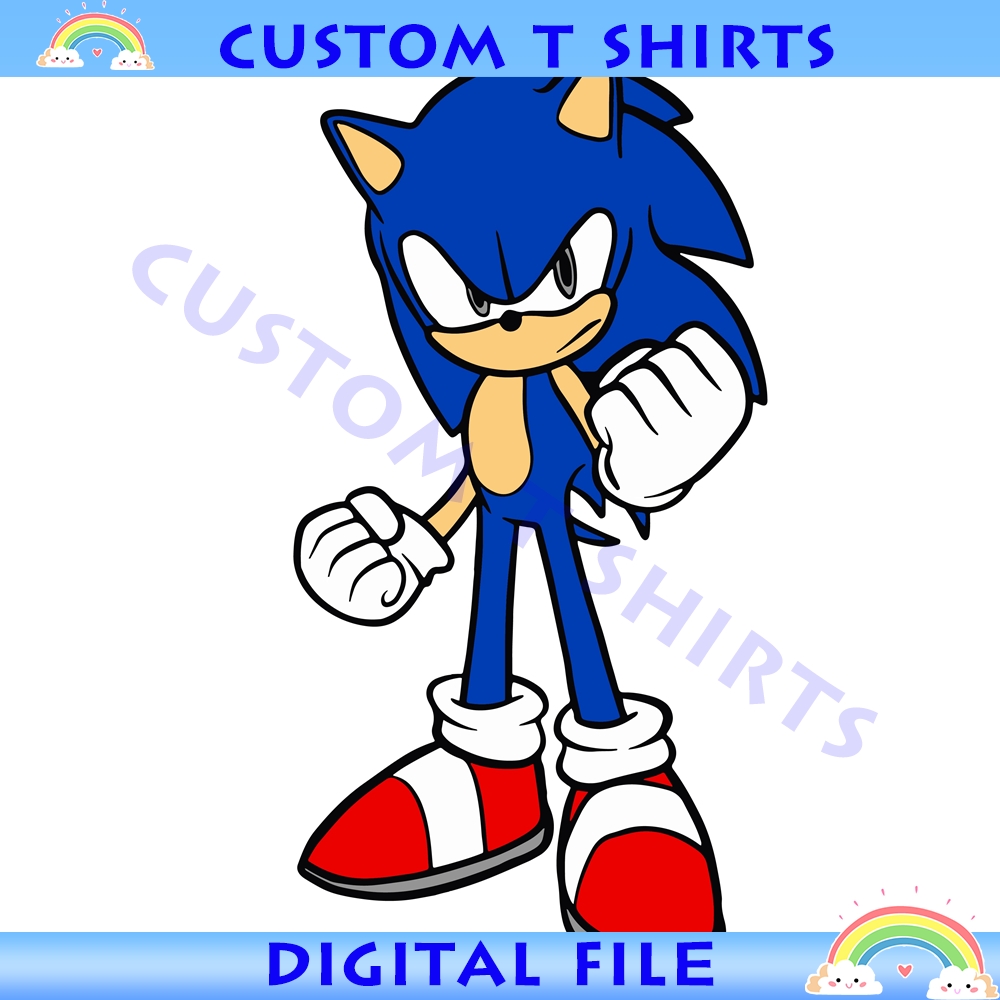 Sonic the Hedgehog SVG, Sonic SVG, Layered Sonic SVG | Inspire Uplift