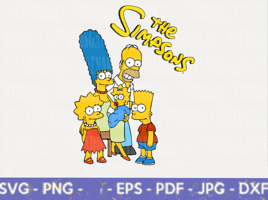 Simpsons Svg, Simpson Clip Art, Png Pdf, Digital Download | Inspire Uplift