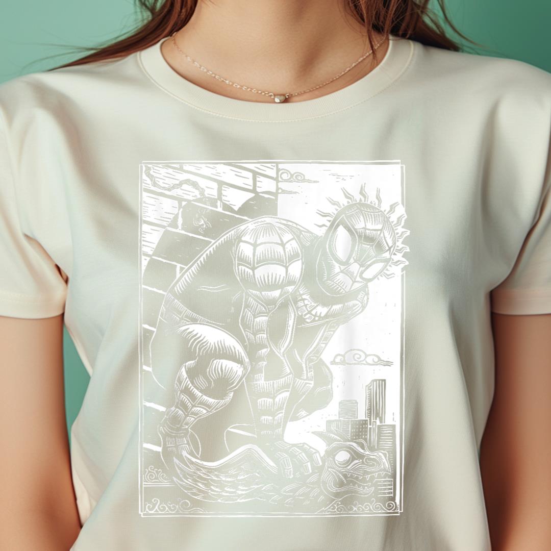 Marvel Spider-Man Linocut Black PNG, Spider Man PNG, Spider - Inspire ...