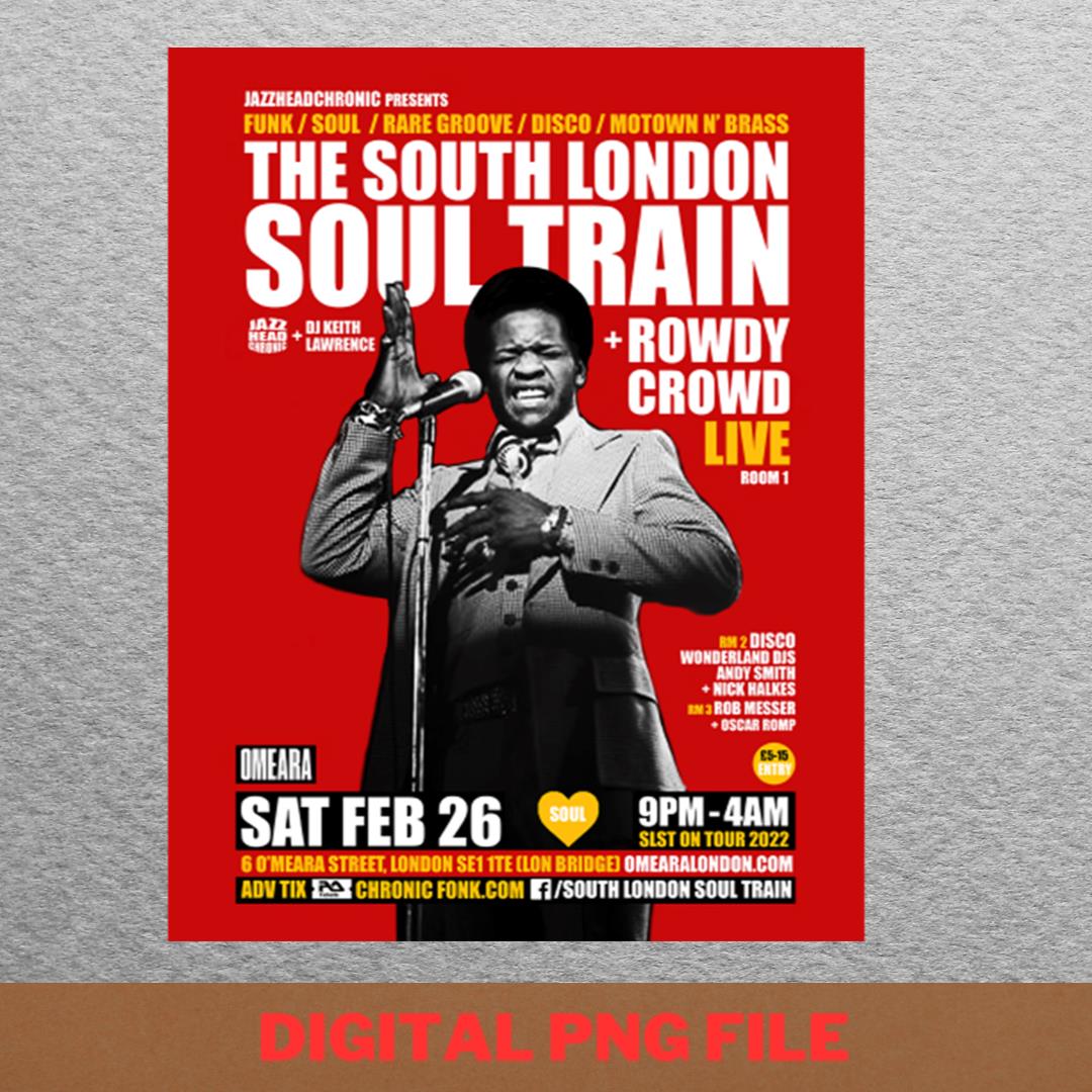 Poster Rowdy Crowd Live Soul Train Musical Journey PNG, Soul | Inspire ...