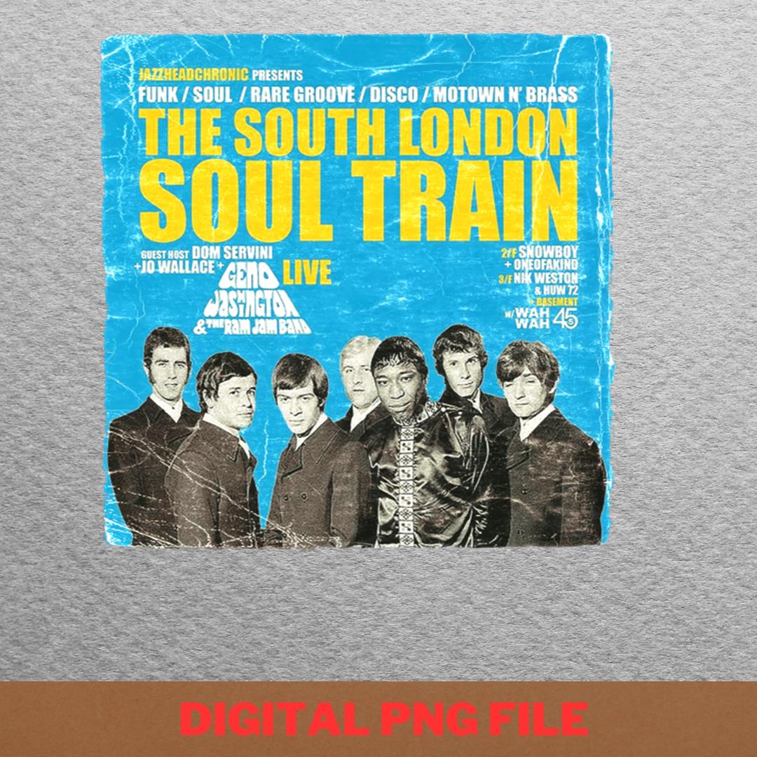 Poster Tour The South London Soul Train Era Echo PNG, Soul T | Inspire ...
