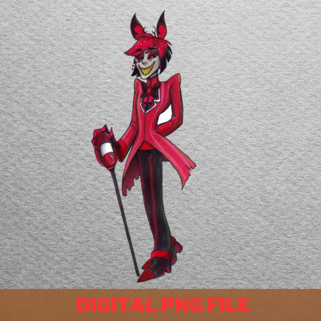 Alastor Hazbin Hotel Drawing - Helluva Boss Cool PNG, Helluv - Inspire ...