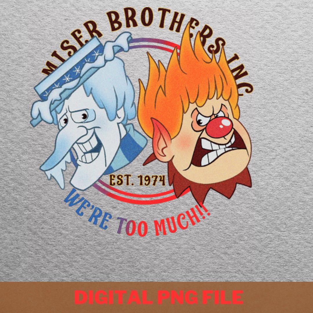 Miser Brothers Graphic - Heat Miser Soul PNG, Heat Miser PNG | Inspire ...