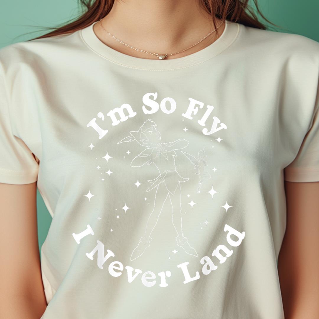 Disney Peter Pan I'M So Fly I Never Land Circle Text PNG, Pe | Inspire ...