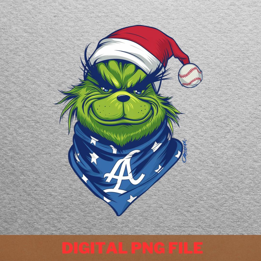 The Grinch Vs Los Angeles Dodgers Tinsel Tough Tackle PNG, T | Inspire ...