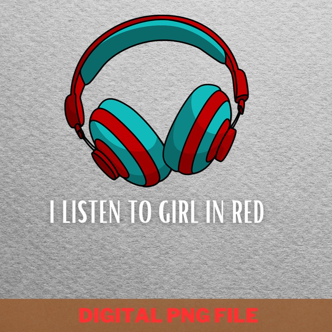 Girl In Red Whimsical Words Png, Girl In Red Png, Indie Musi - Inspire ...